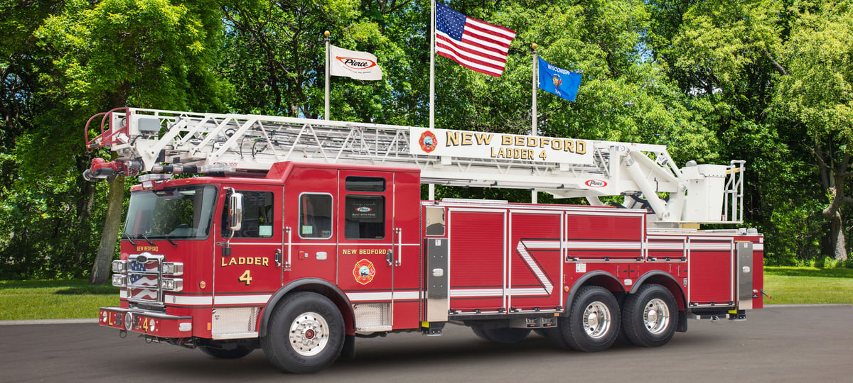 100' Heavy Duty Steel Aerial Ladder | Pierce Mfg