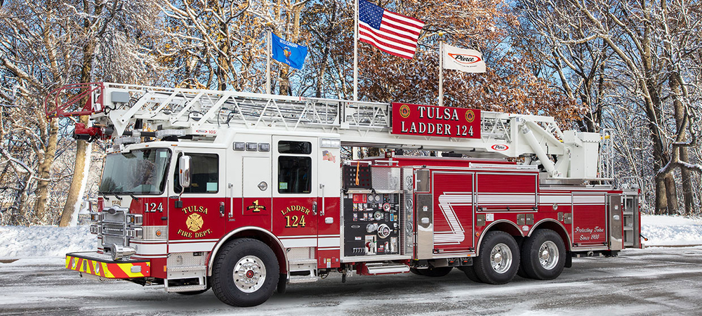 105' Heavy Duty Steel Aerial Ladder | Pierce Mfg