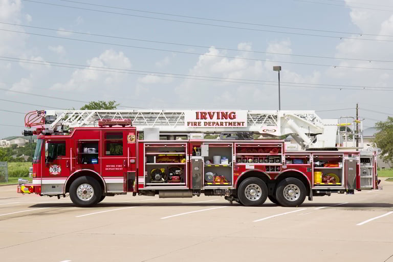 105' Heavy Duty Steel Aerial Ladder | Pierce Mfg